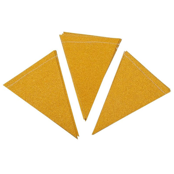 Mini flag bunting - gold - Planet Bachelorette